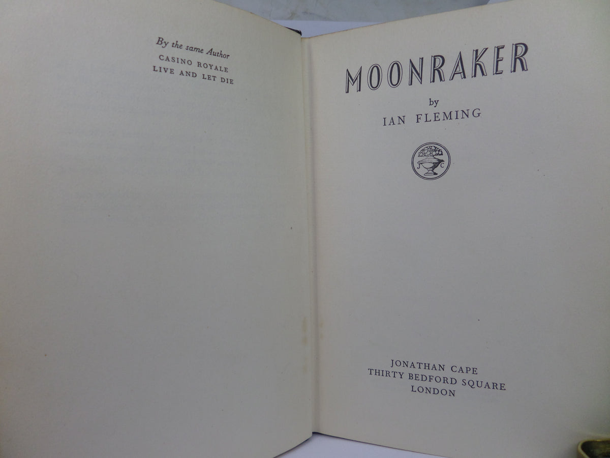 MOONRAKER BY IAN FLEMING 1955 FIRST EDITION – MFR Rare Books