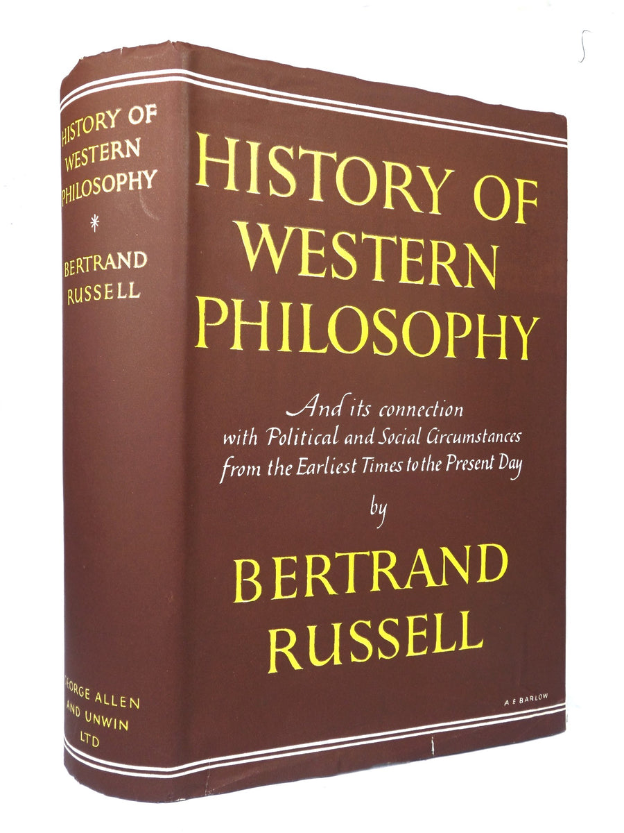 HISTORY OF WESTERN PHILOSOPHY BY BERTRAND RUSSELL 1946 FIRST EDITION ...