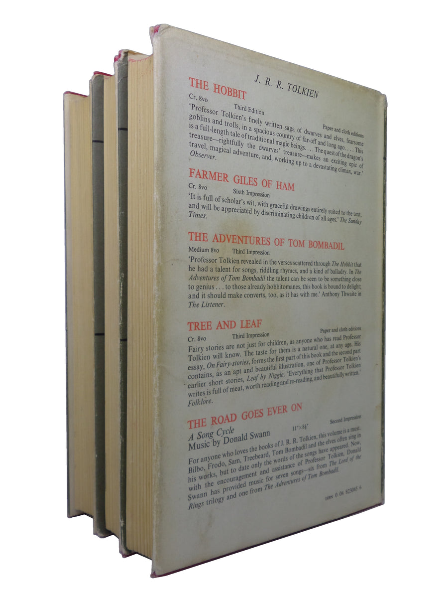 THE LORD OF THE RINGS TRILOGY J.R.R. TOLKIEN 1970 SECOND EDITION SET ...