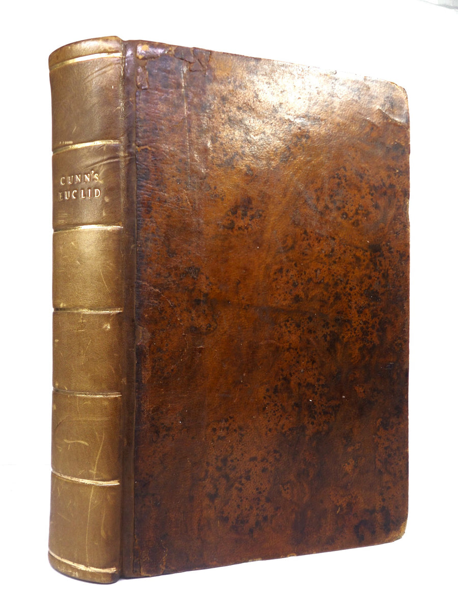 EUCLID'S ELEMENTS OF GEOMETRY BY JOHN KEILL 1782 LEATHER BINDING – MFR ...