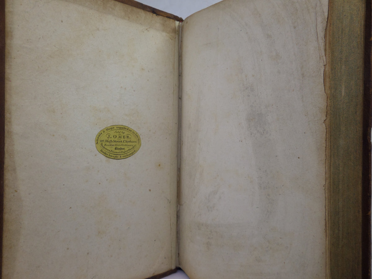EUCLID'S ELEMENTS OF GEOMETRY BY JOHN KEILL 1782 LEATHER BINDING – MFR ...