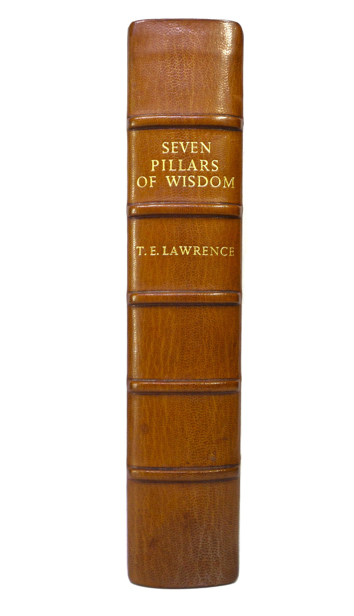 SEVEN PILLARS OF WISDOM BY T.E. LAWRENCE 1935 LEATHER BOUND FIRST TRAD ...
