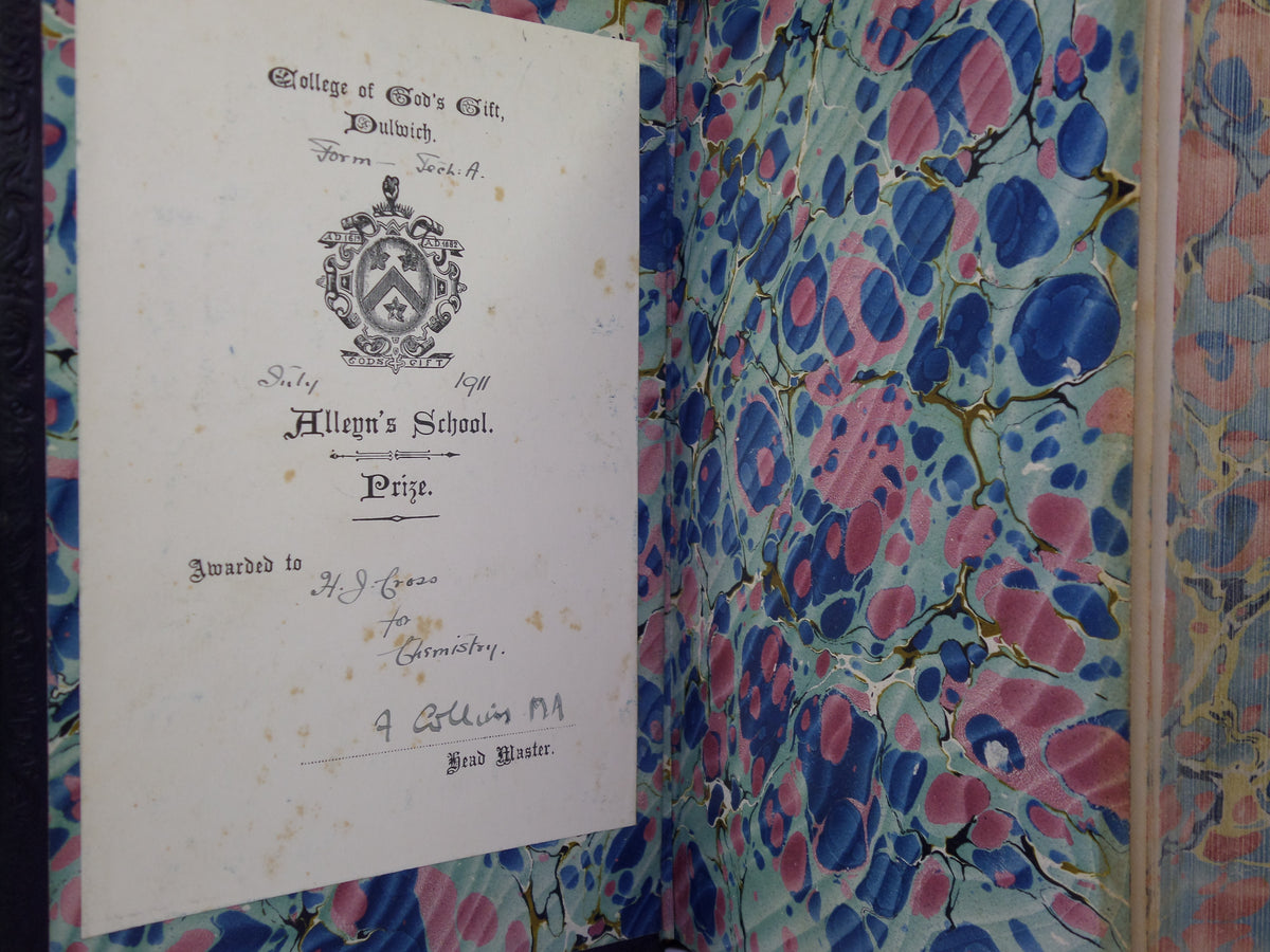 ESSAYS IN HISTORICAL CHEMISTRY BY EDWARD THORPE 1911 FINE LEATHER BIND ...