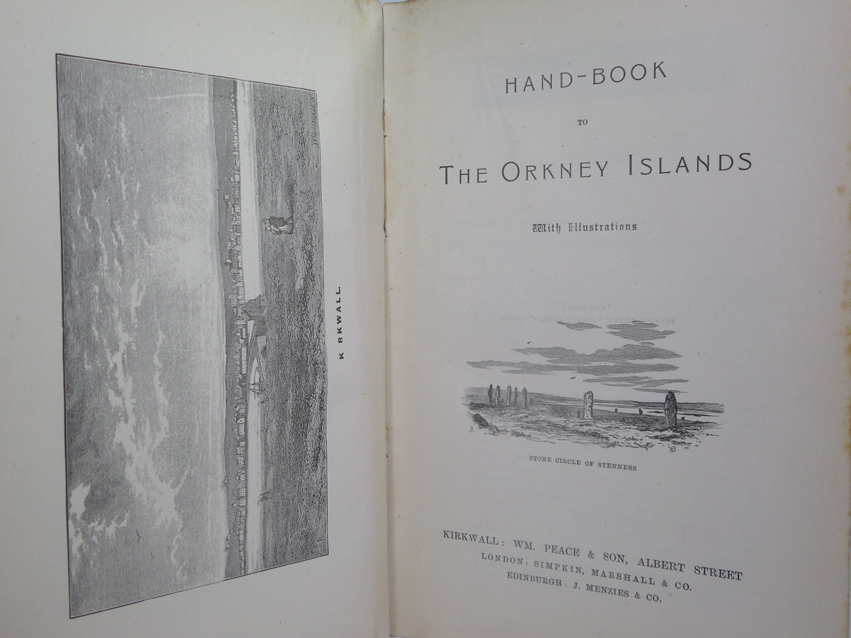 HAND-BOOK TO THE ORKNEY ISLANDS, PUBLISHED BY WILLIAM PEACE CA.1912 ...