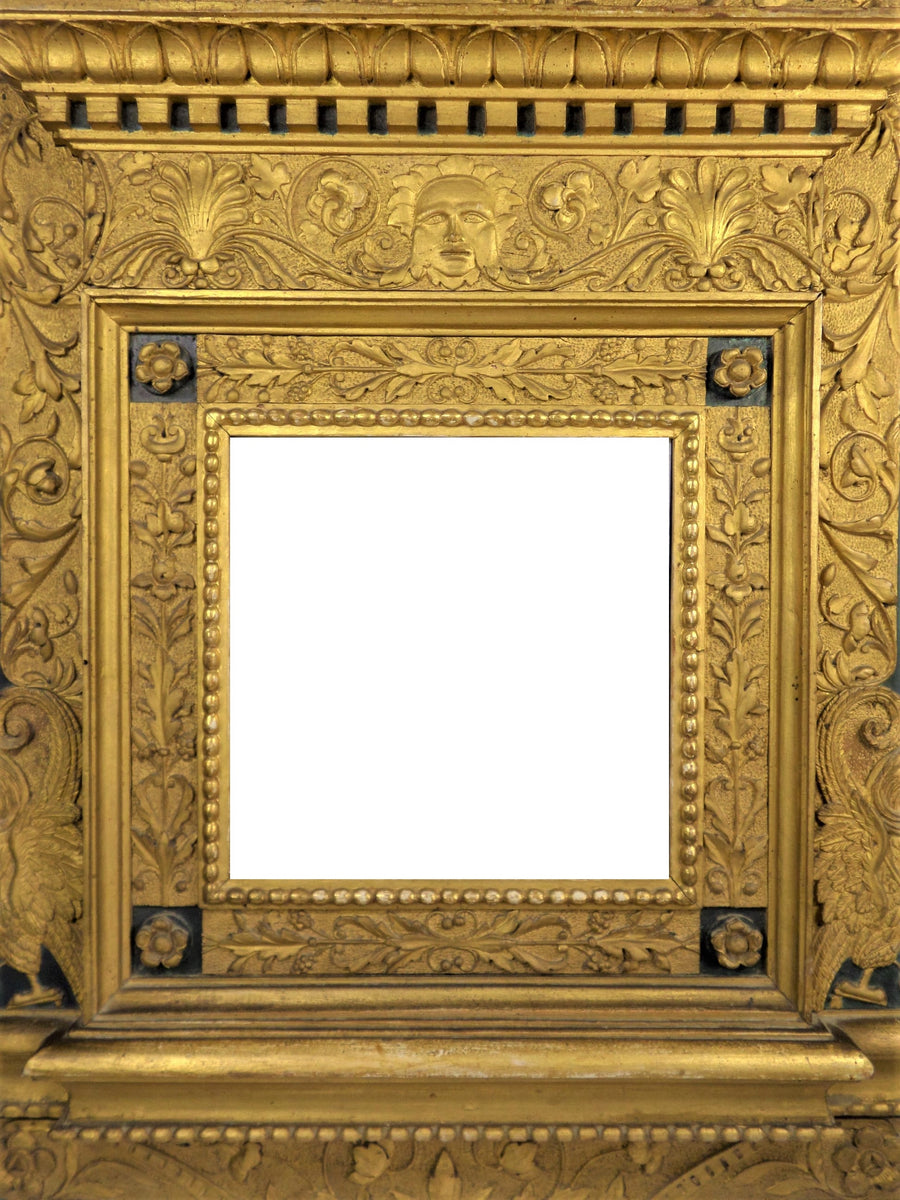 ANTIQUE LATE 19TH CENTURY ORNATE CONTINENTAL TABERNACLE PICTURE FRAME ...