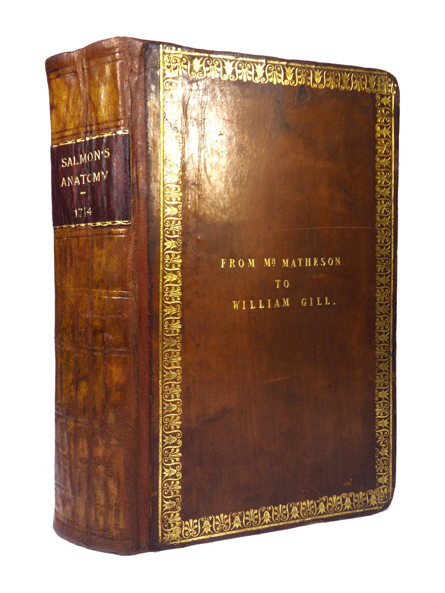 ARS ANATOMICA OR THE ANATOMY OF HUMANE BODIES, WILLIAM SALMON 1714 FIR ...