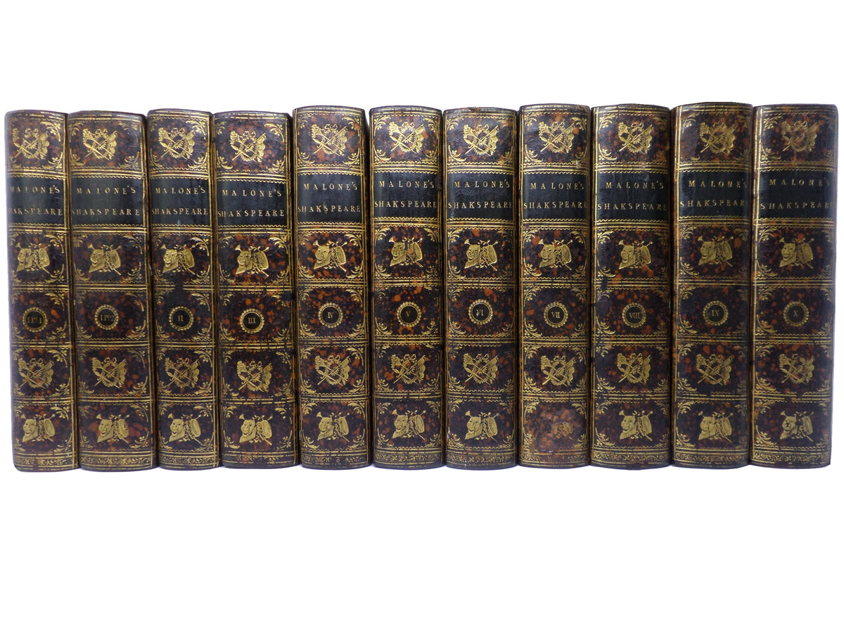 THE PLAYS & POEMS OF WILLIAM SHAKESPEARE 1790 FIRST EDMOND MALONE EDIT ...