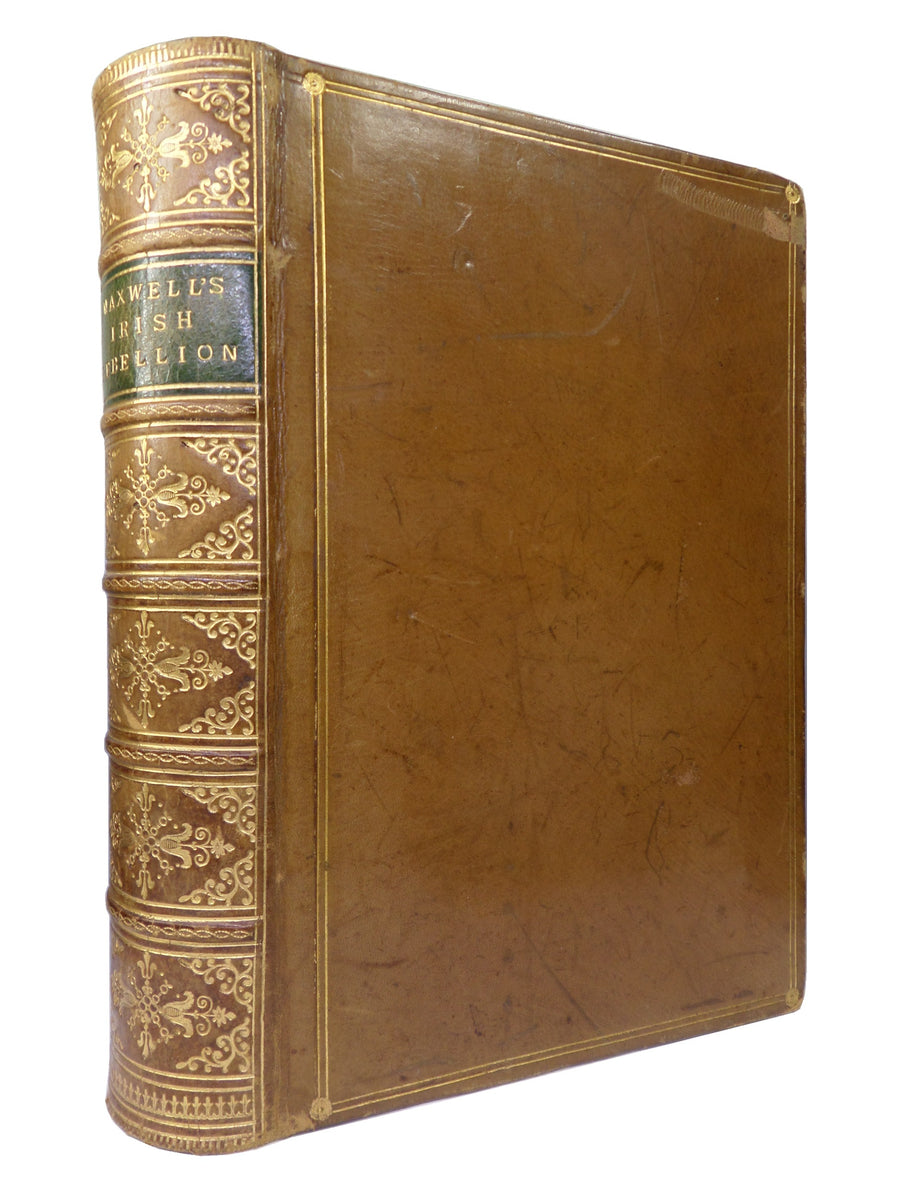 HISTORY OF THE IRISH REBELLION IN 1798 BY W.H. MAXWELL 1864 FINE LEATH ...