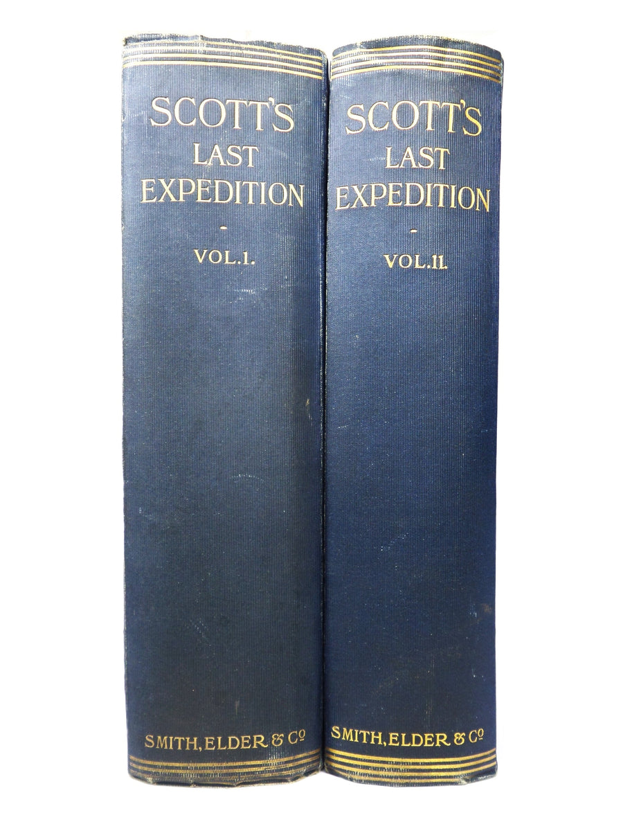 CAPTAIN R.F. SCOTT'S LAST EXPEDITION IN TWO VOLUMES 1913 SECOND EDITIO ...